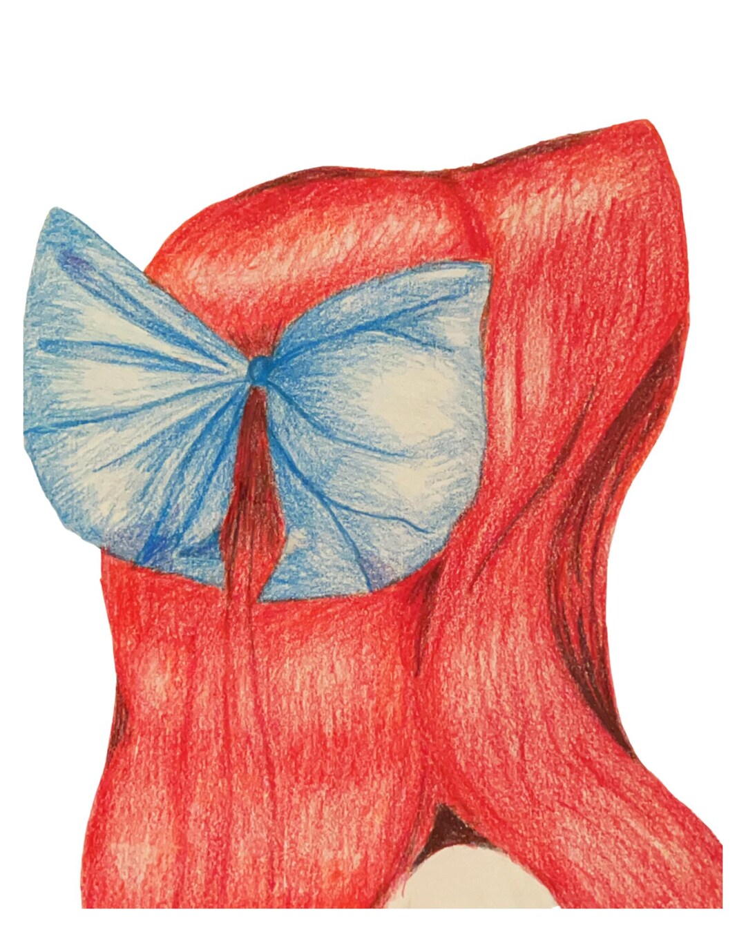 Ariel Colored Pencil Drawing - Etsy