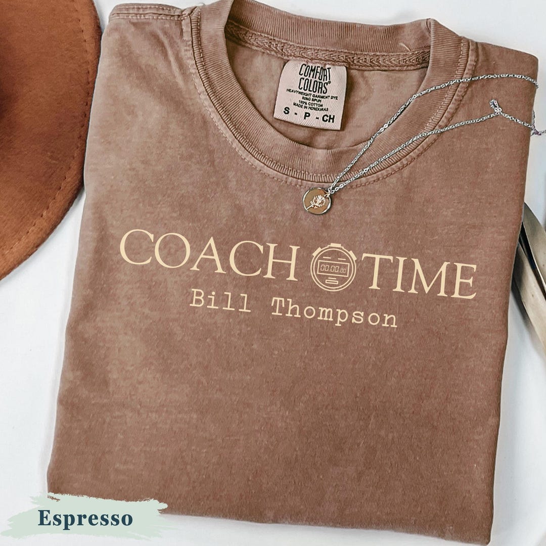 Personalized Coach Comfort Colors T-shirt, Sports Teacher Gift - Etsy