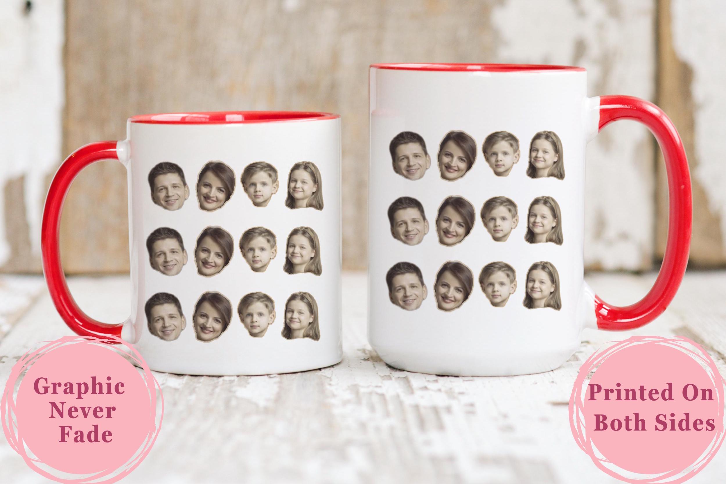 Custom Family Face Mugs, Personalized Family Face, Customized Photo ...