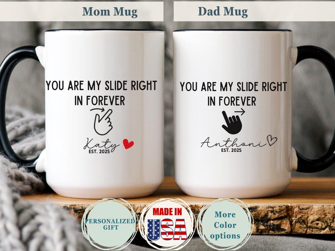 Custom With Names Couple Love Quotes Coffee Mug Personalized Vday for ...
