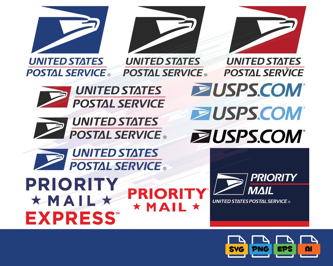 USPS Logo Bundle SVG and PNG Mirrored Images Included - Etsy Canada