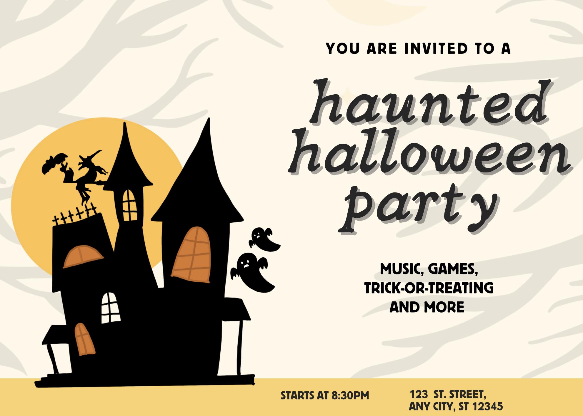 Fun Halloween Invitations (3 Pack) - Etsy