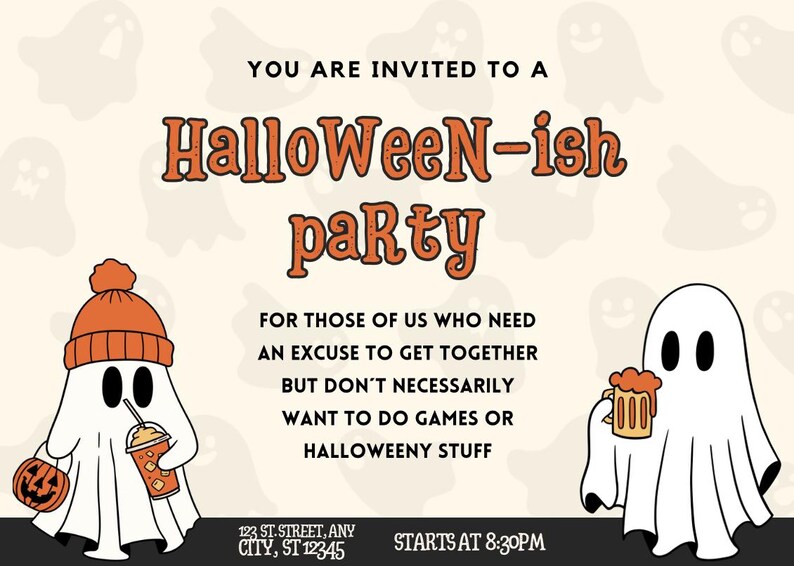 Fun Halloween Invitations (3 Pack) - Etsy