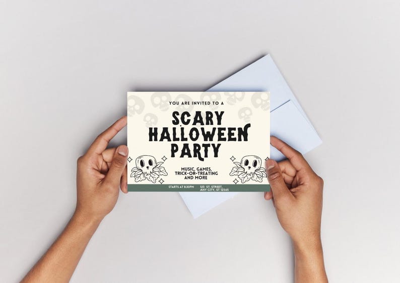 Fun Halloween Invitations (3 Pack) - Etsy