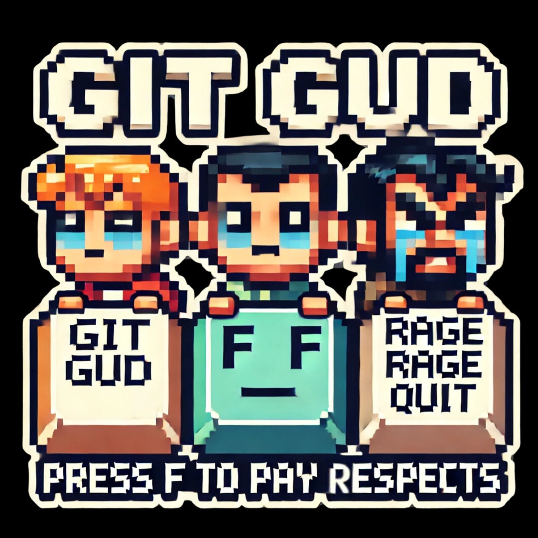 Git Gud DIGITAL Sticker for Gamers PC Gaming Sticker for Laptops ...