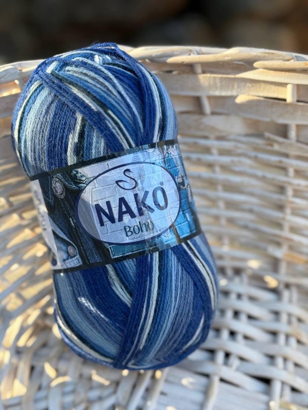Superwash Socks Soft Wool Yarn Nako Boho Socks Premium Melange ...