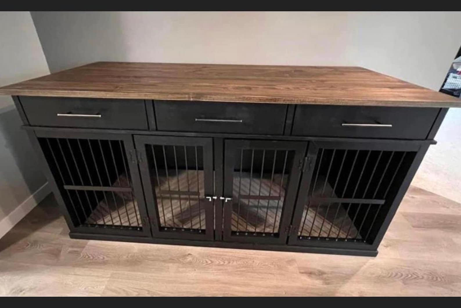 Double Dog Crate With Swing Doors (2 Dogs) - Etsy
