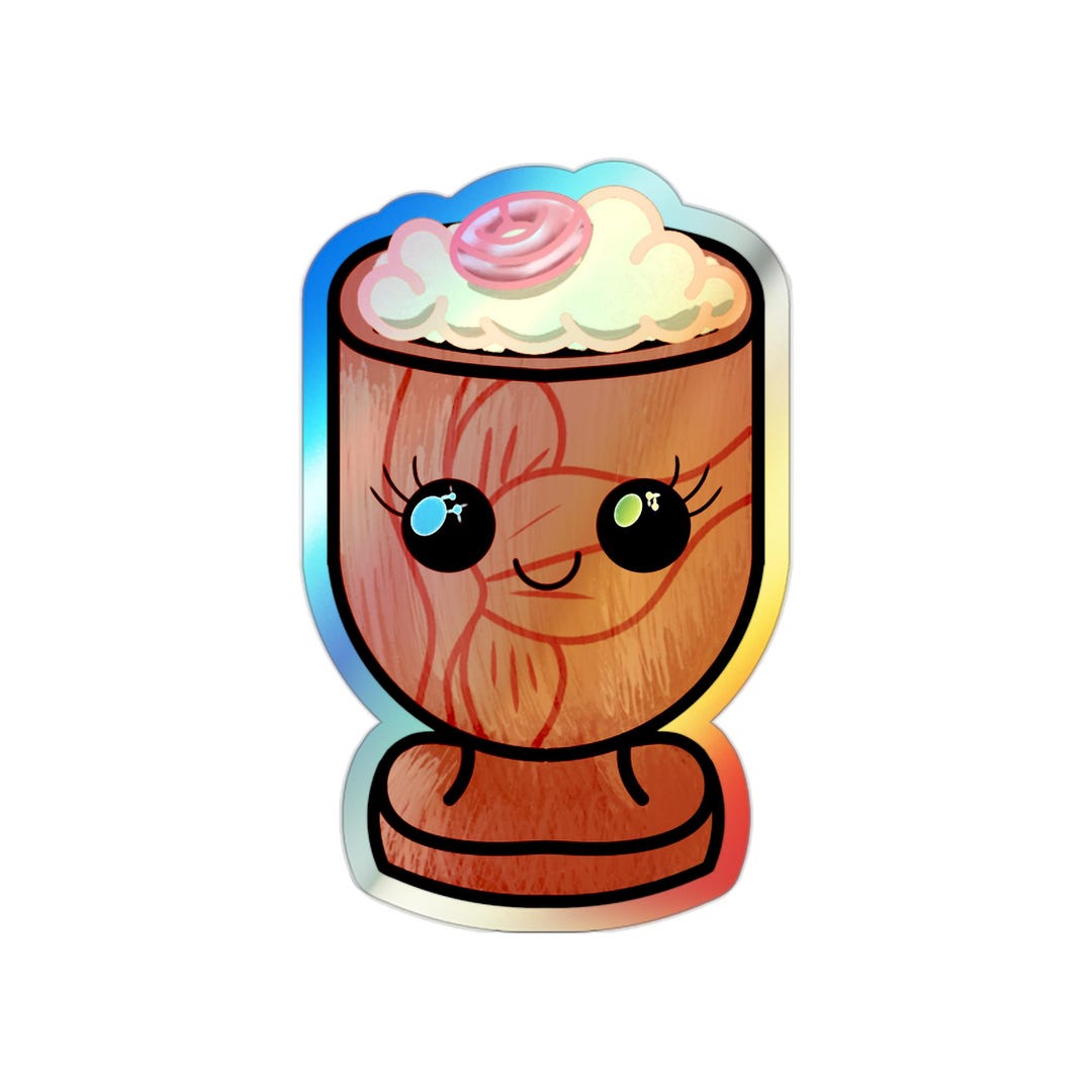 Holographic Kawaii Mofongo Sticker - Etsy