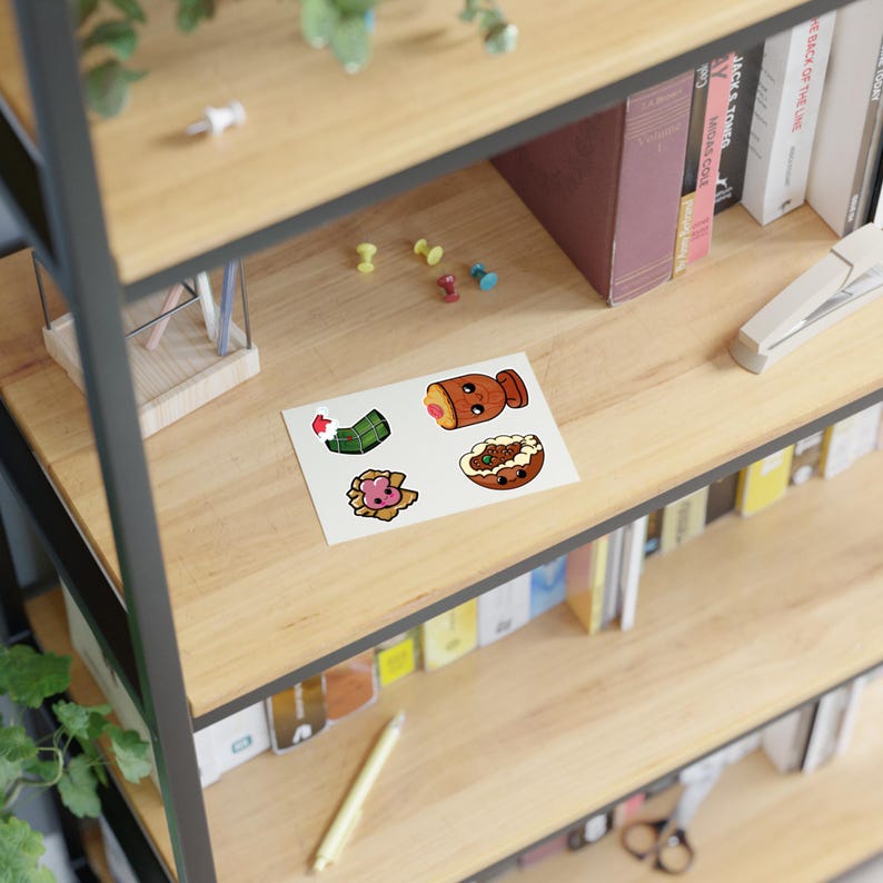 Kawaii Puerto Rican Food Sticker Sheet - Etsy