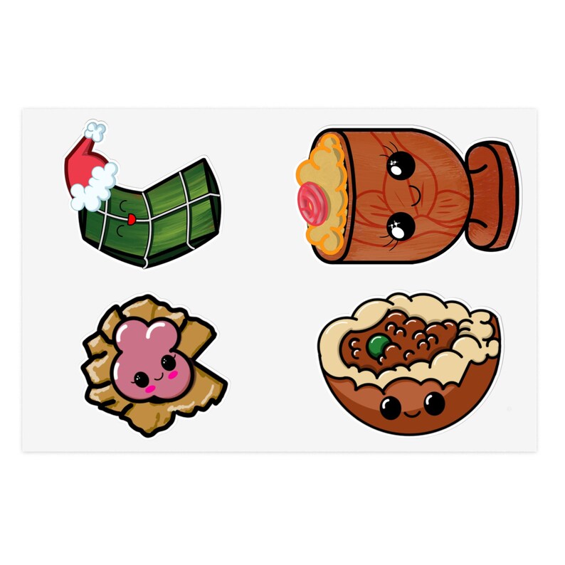 Kawaii Puerto Rican Food Sticker Sheet - Etsy