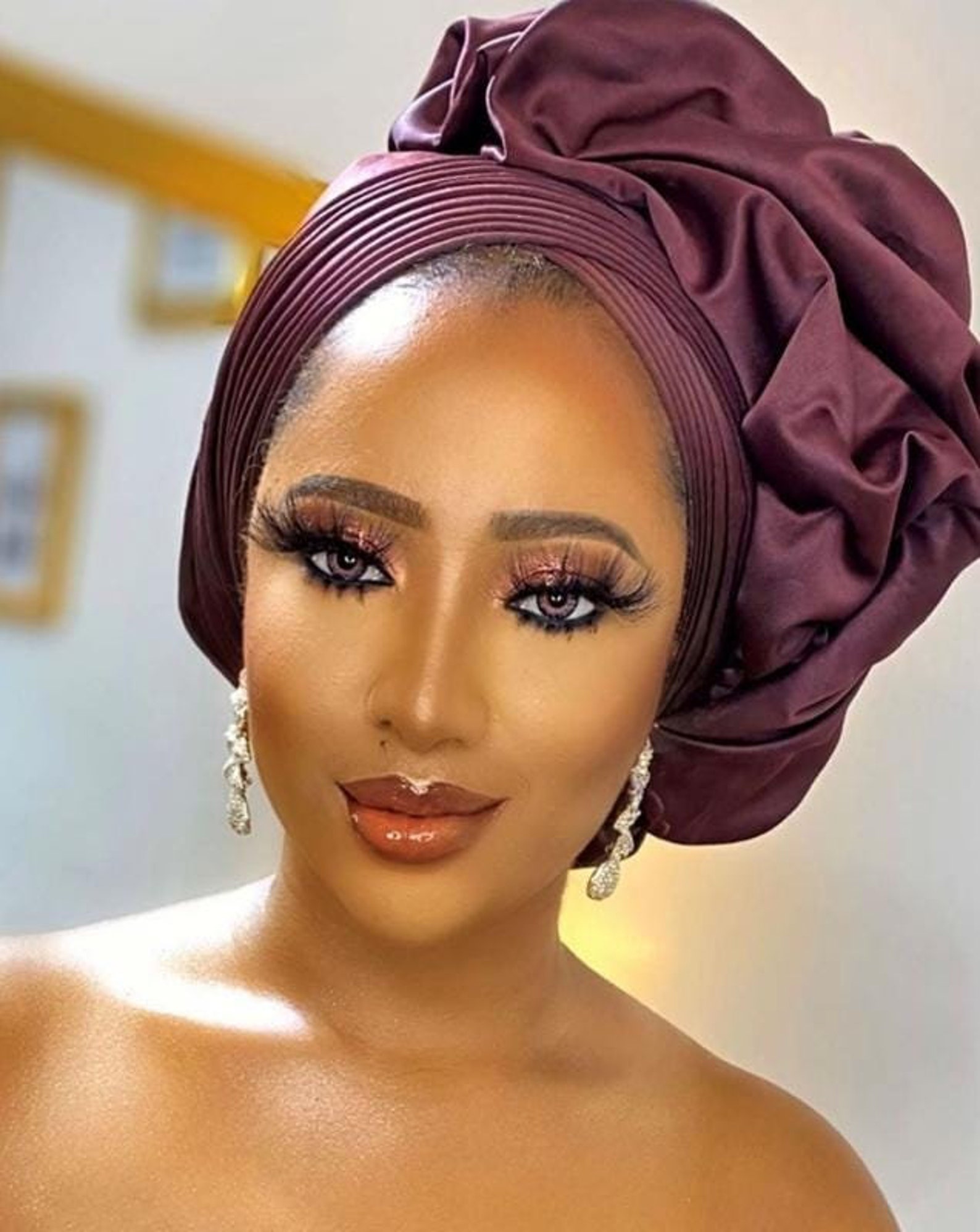 Purple Turban Autogele for Weddings and Special Occasions, Stylish ...