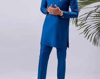 Pink African Men's Two Piece Senator Wear for Weddings and Special ...