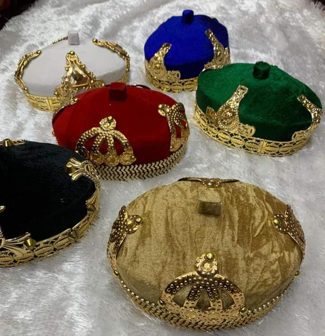 Traditional Men's Cap, Igbo Chieftaincy Cap, Chieftaincy Cap, Nze Na ...