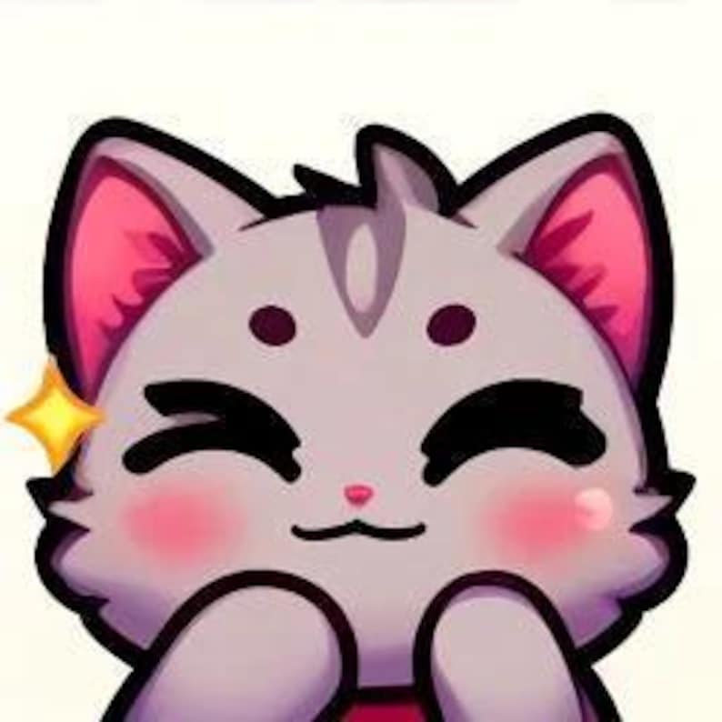 16 Pack of Cute Cat Emotes for Twitch & Discord | Adorable Streamer ...