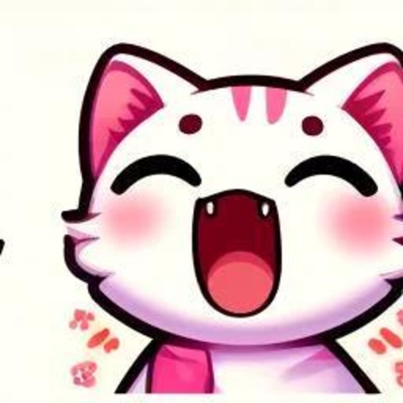 16 Pack of Cute Cat Emotes for Twitch & Discord | Adorable Streamer ...
