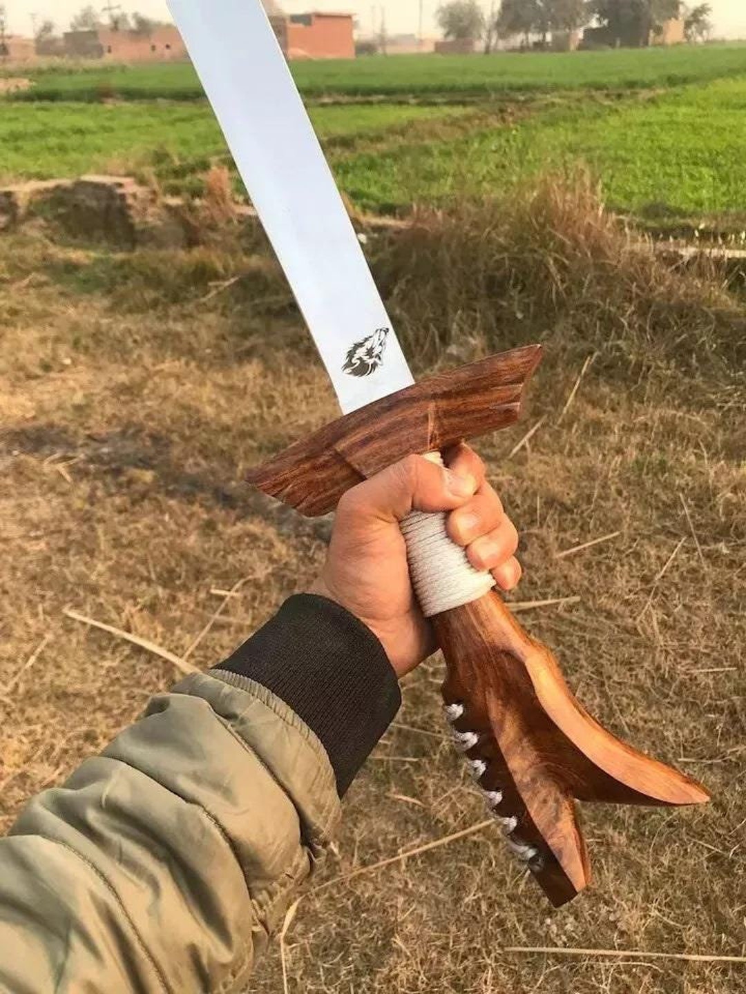 Handmade Moro Kampilan Antique Sword With Staple and Handel Wrapping ...