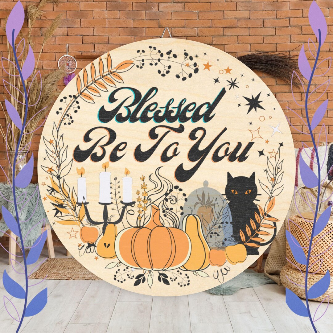 Blessed Be to You Birchwood Signs, Pumpkin Wall Art, Fall Harvest Décor ...