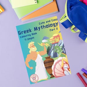 Greek Mythology Part 2 Colouring Book for Kids 11pgs - Etsy