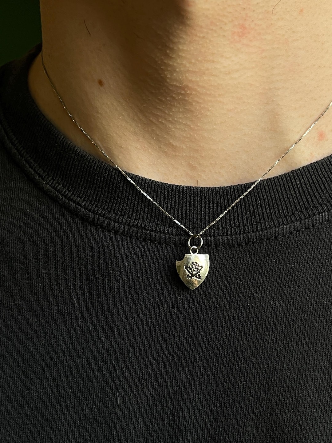 Berserk Rose Skull Knight Rose Shield Pendant !SHOP HAS MOVED! Please ...