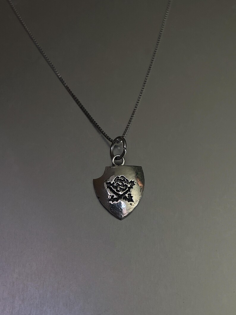 Berserk Rose Skull Knight Rose Shield Pendant !SHOP HAS MOVED! Please ...