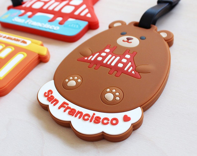 San Francisco Luggage Tags - Etsy
