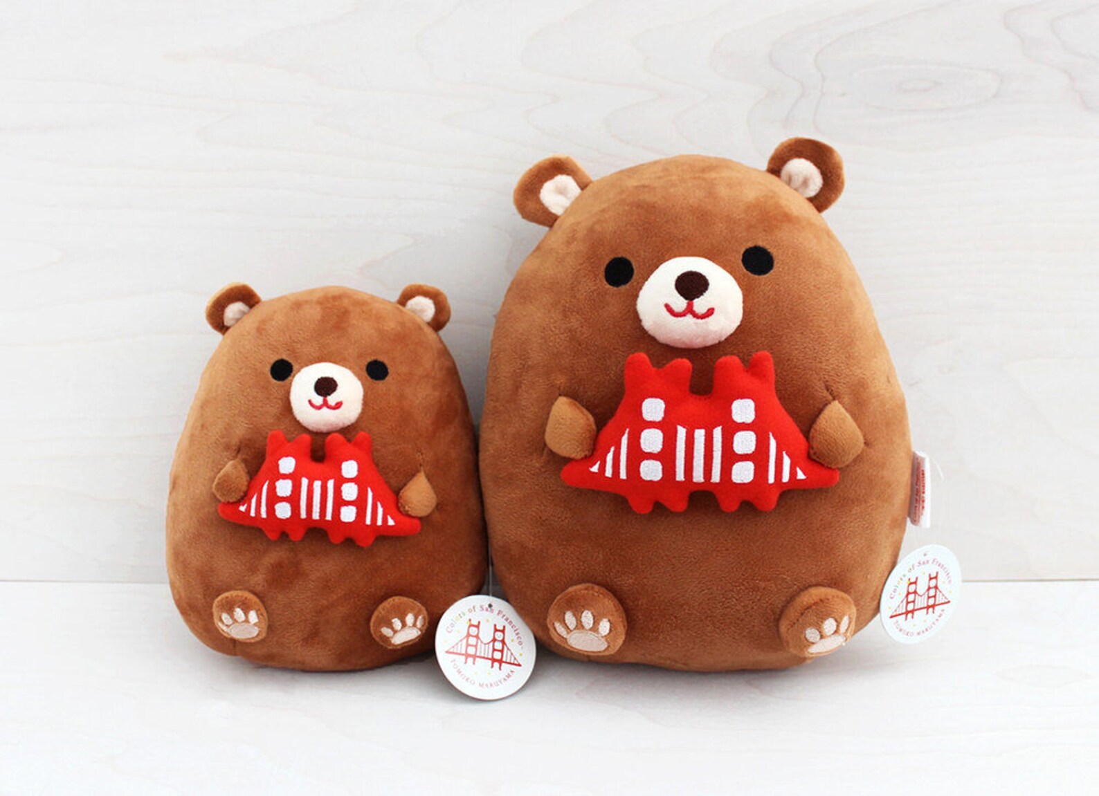 Hugging California Bear Plush Toy | Etsy