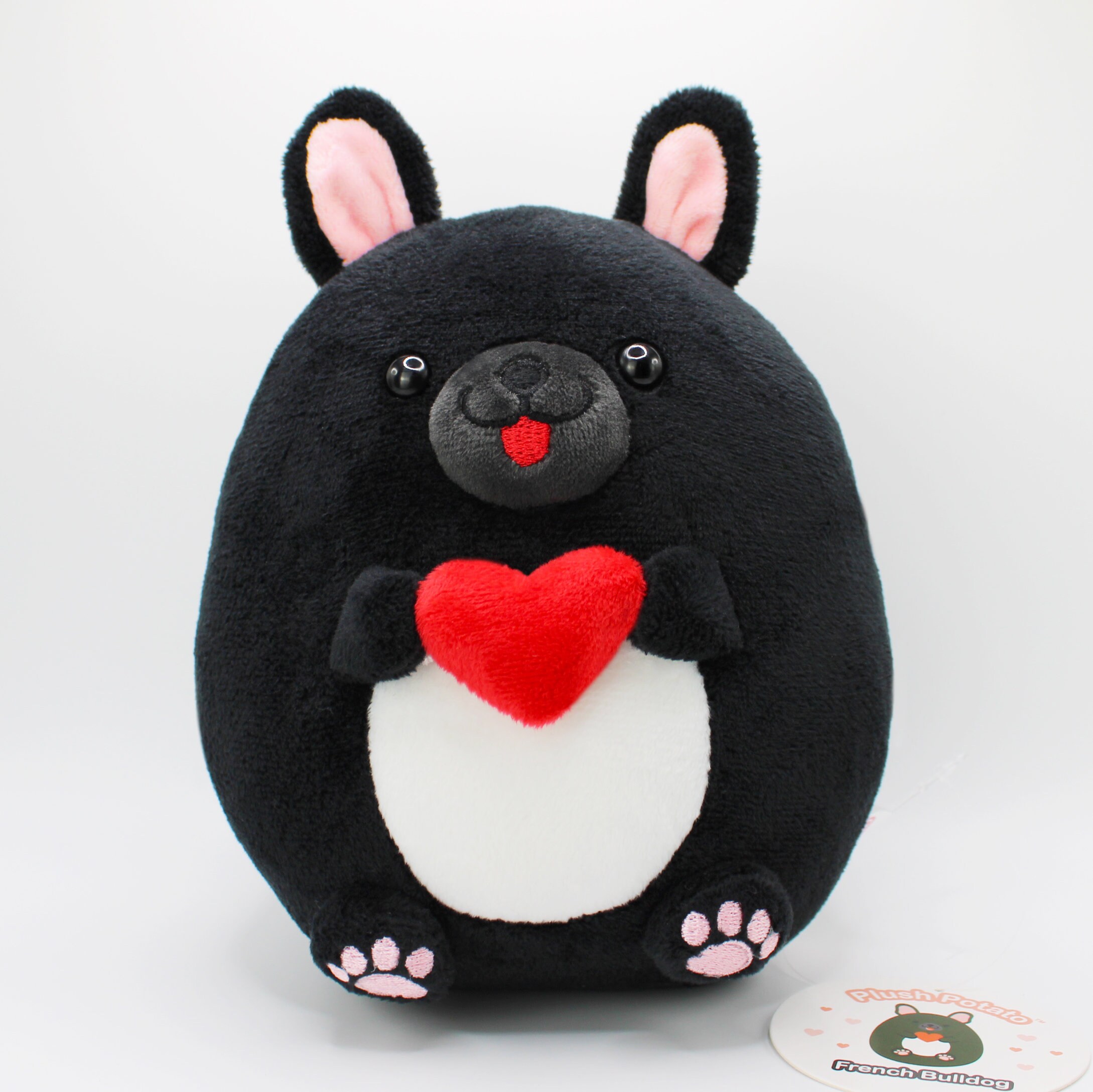 French Bulldog Plush Toy Black Etsy UK