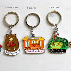 San Francisco Keychains - Etsy