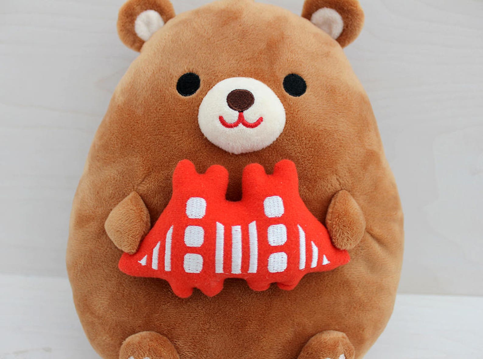 Hugging California Bear Plush Toy - Etsy