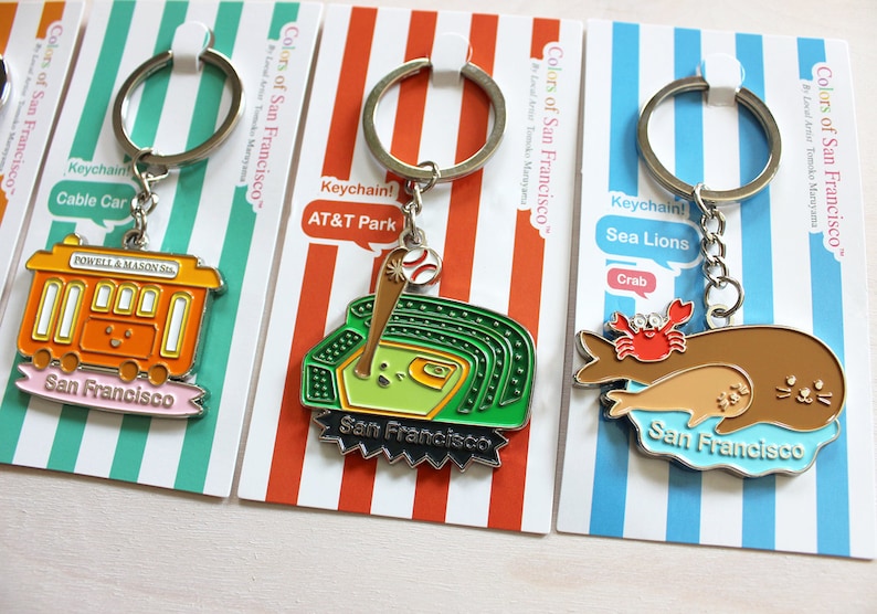San Francisco Keychains | Etsy