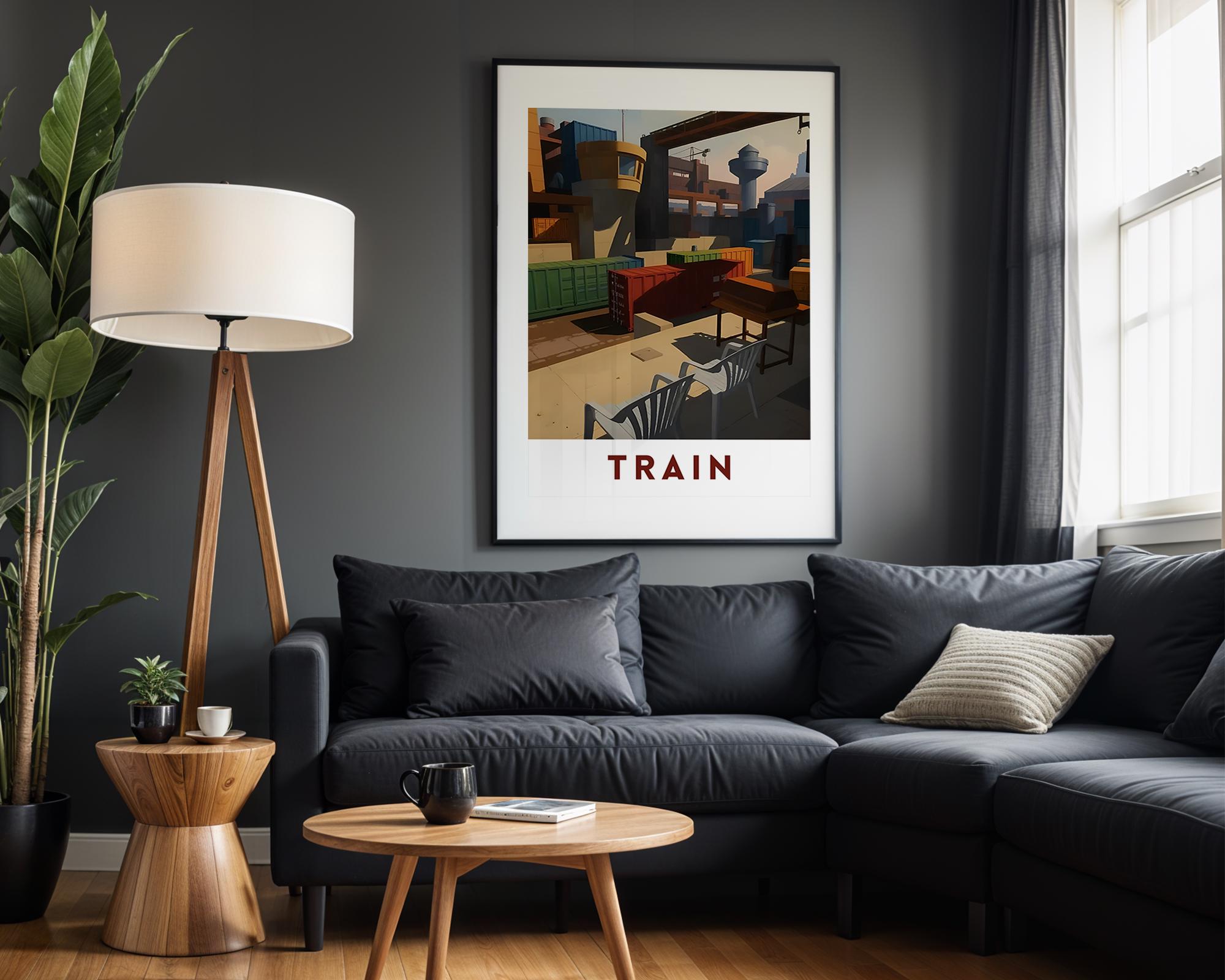 CS2 Train SL - Retro Travel Poster | CS2 CSGO Merch | Game Room ...