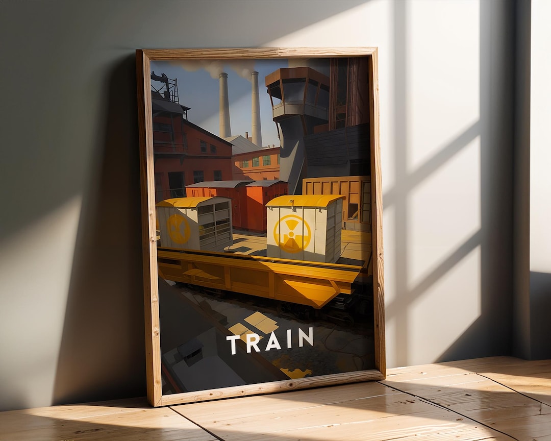 CS2 Train A Site Retro Travel Poster | Video Game Art, Gaming Room ...