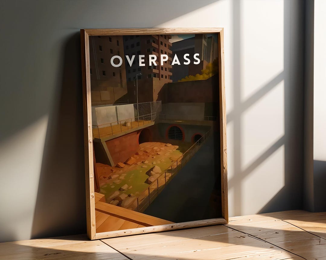 CS2 Overpass Water - Retro Travel Poster | CS2 CSGO Merch | Game Room ...