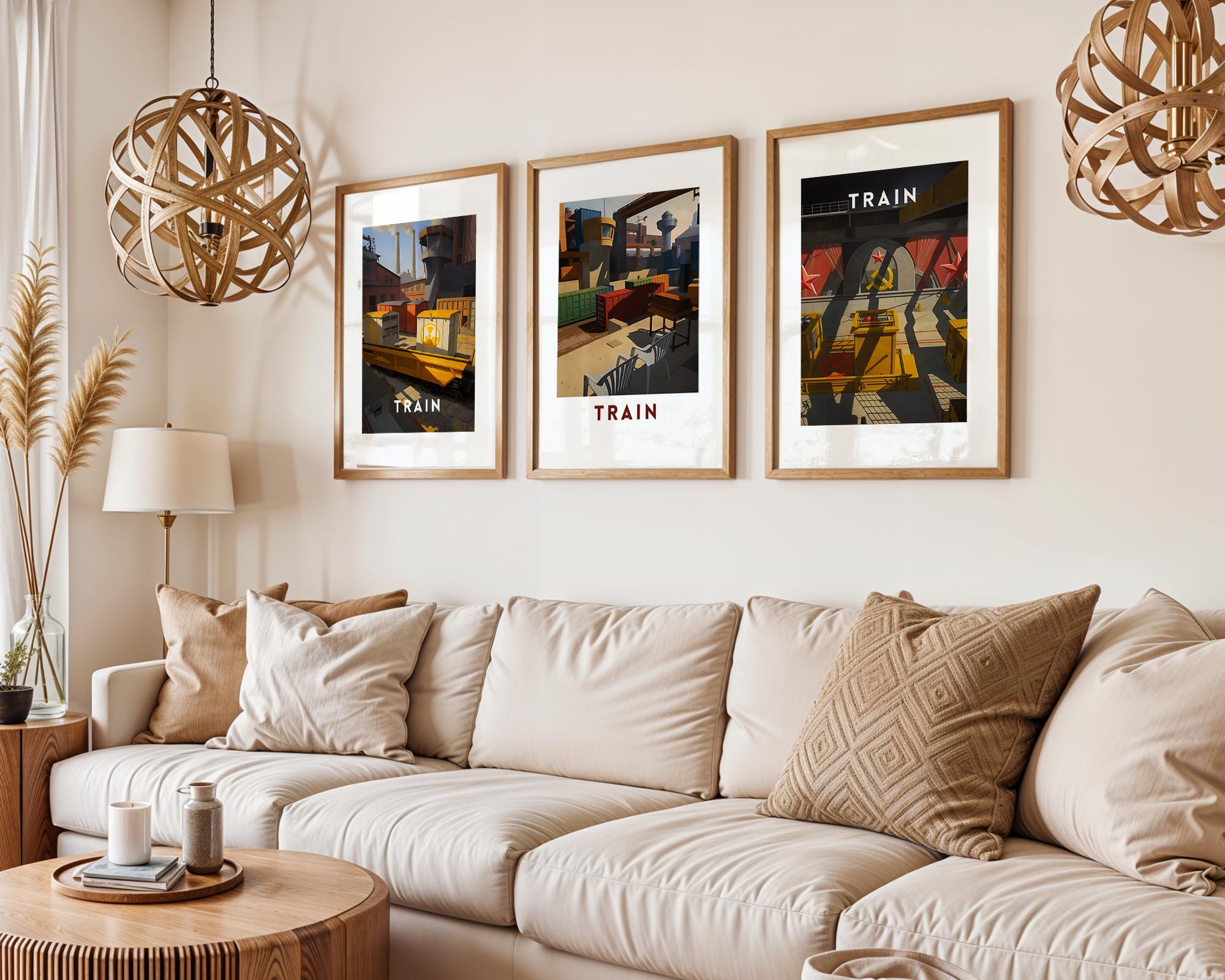 CS2 Train SL - Retro Travel Poster | CS2 CSGO Merch | Game Room ...