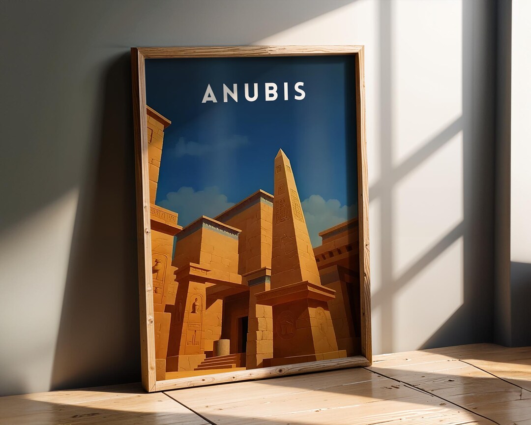 CS2 Anubis B Site - Retro Travel Poster | CS2 CSGO Merch | Game Room ...