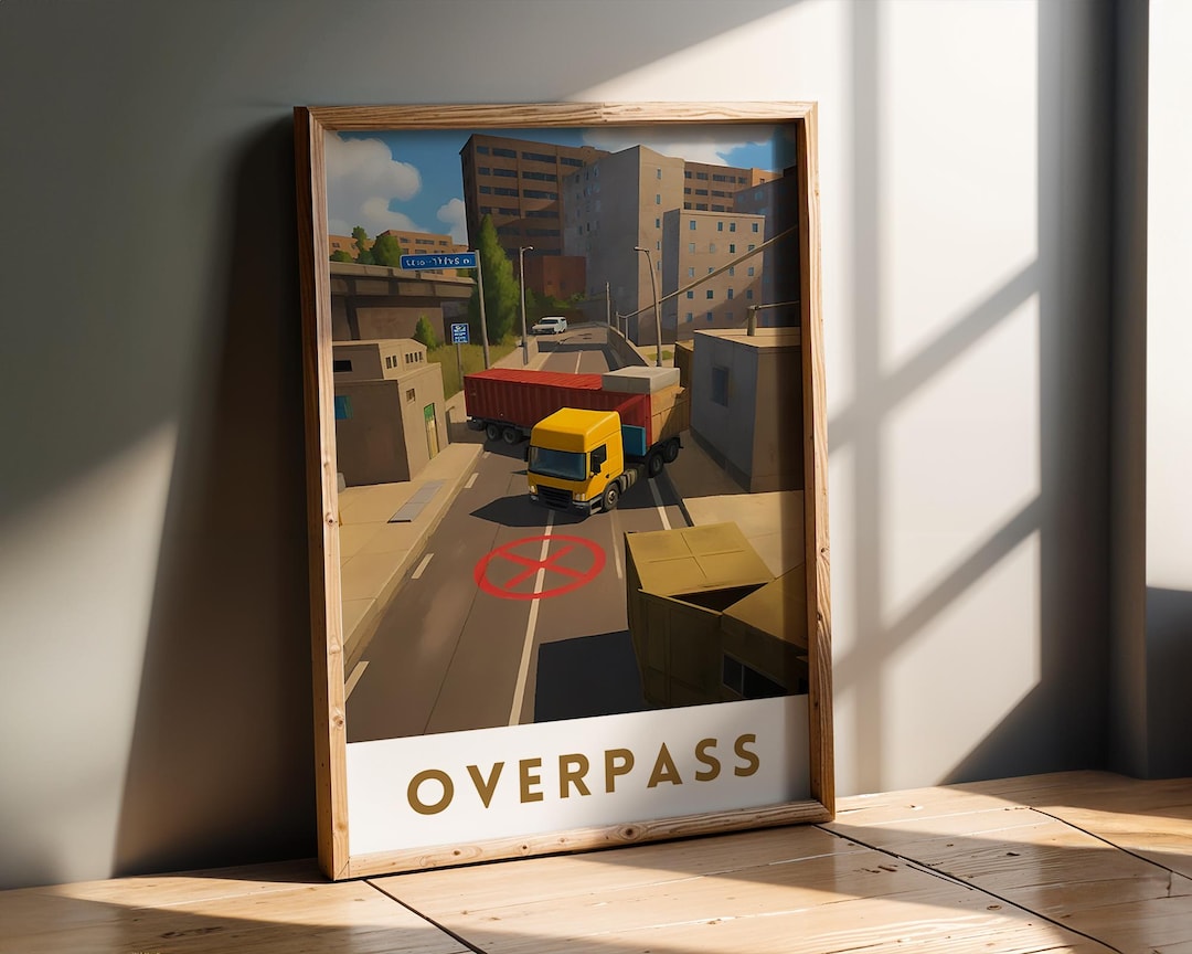 CS2 Overpass Poster, Retro Gaming Wall Art, Video Game Room, CSGO ...