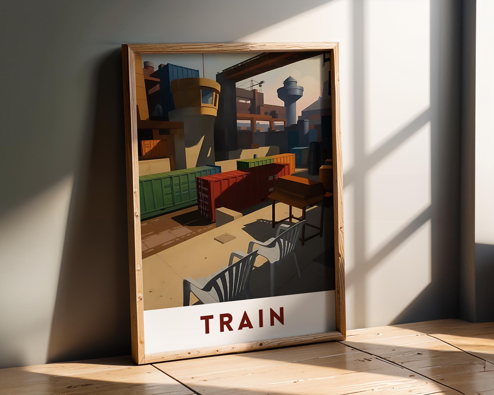 CS2 Train SL - Retro Travel Poster | CS2 CSGO Merch | Game Room ...