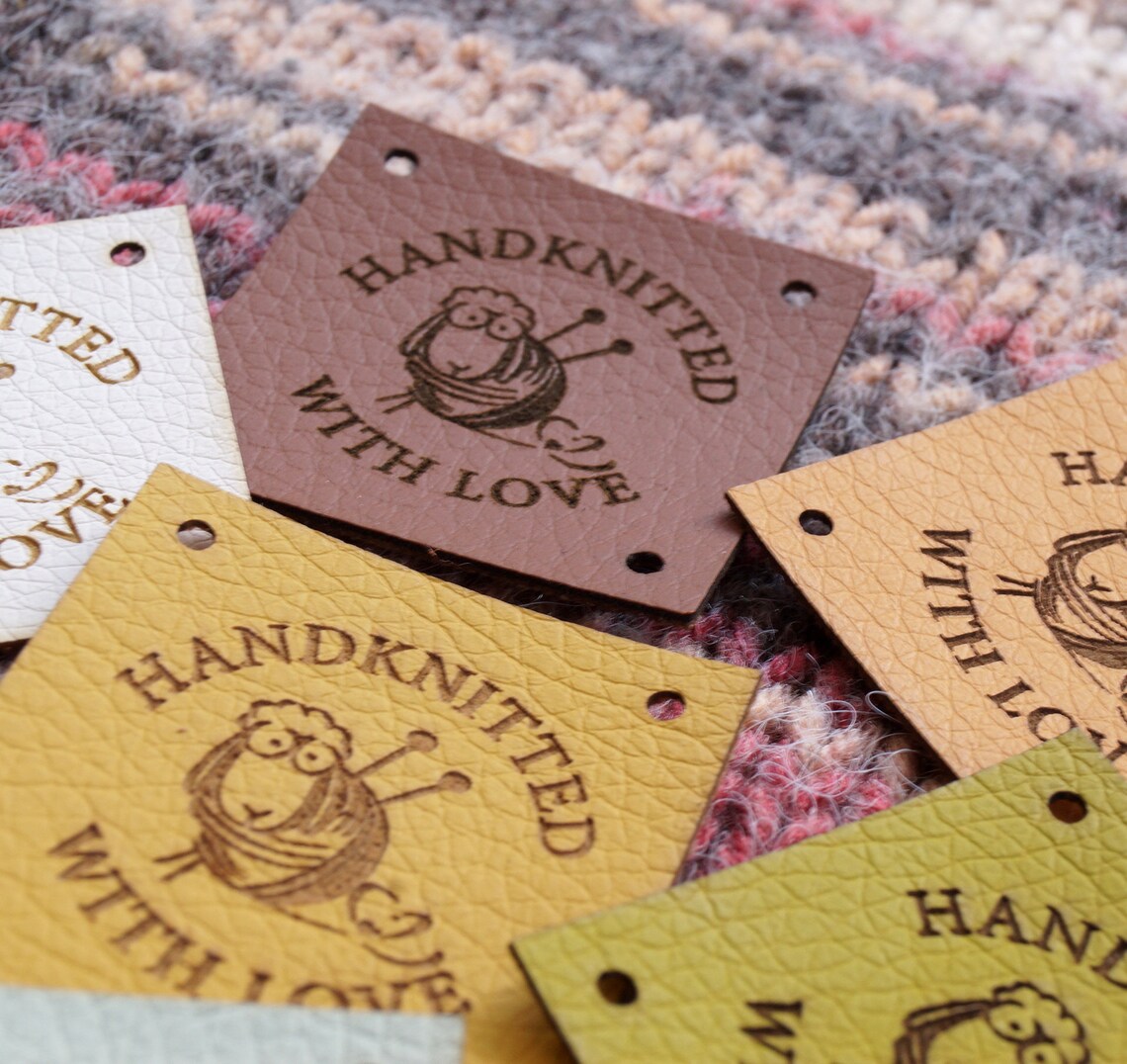 Labels for Handmade Items Knitting Labels Labels for Crochet | Etsy
