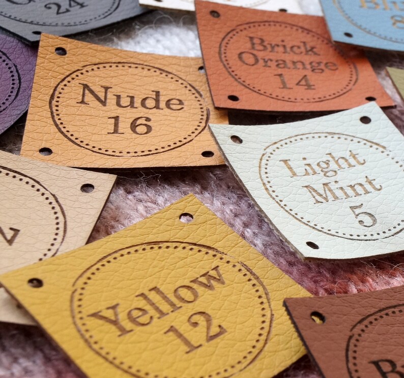 Leather Tags for Handmade Items Product Labels Personalized | Etsy