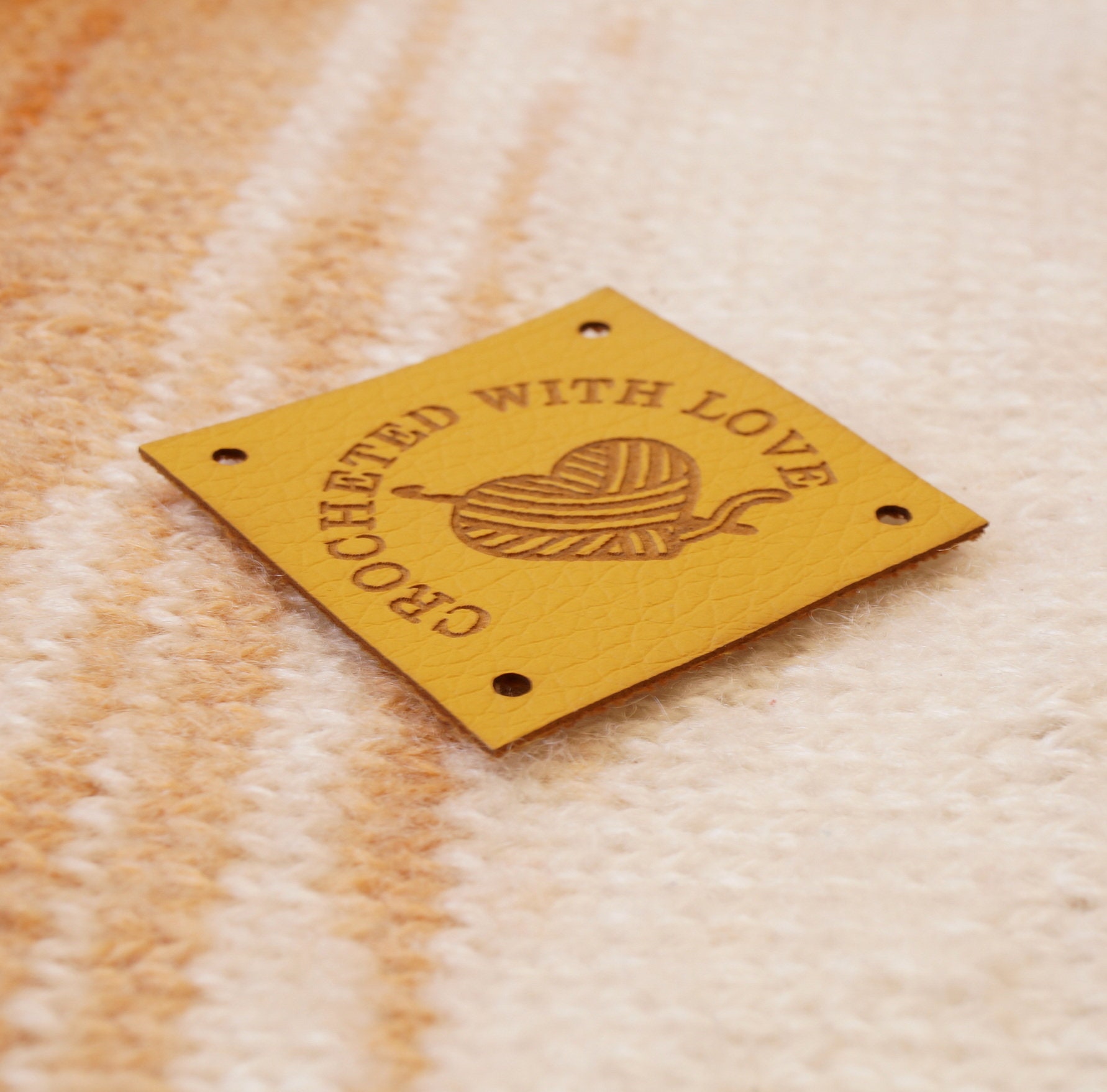 Leather labels for handmade products faux leather tags vegan | Etsy