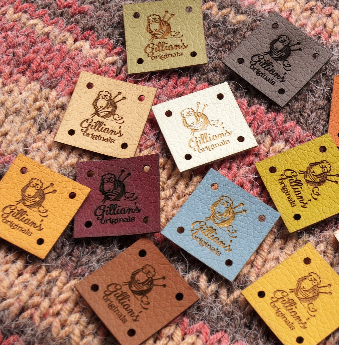 Personalized Labels Labels for Handmade Items Faux Leather | Etsy
