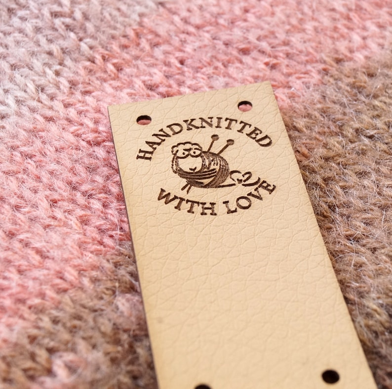 Logo Labels for Handmade Items Custom Leather Labels Vegan - Etsy