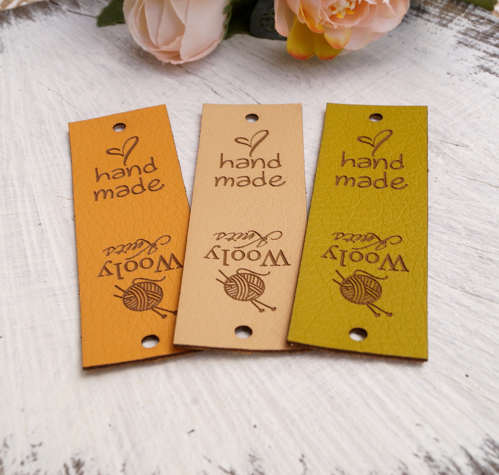Labels for Handmade Items - Leather Tags for Handmade Items - Leather ...