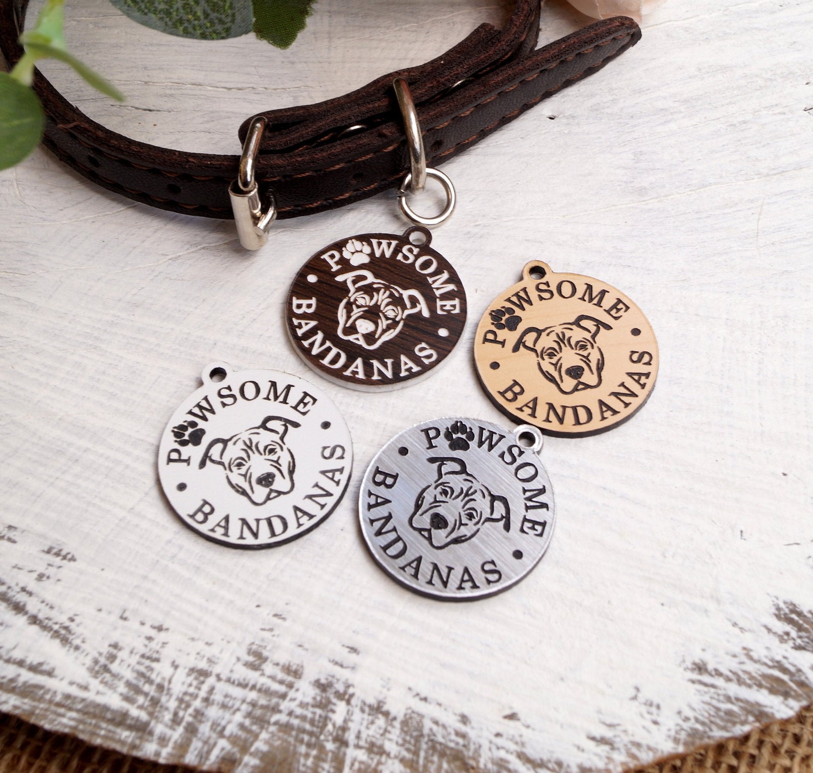 Custom Made Logo Tags for Handmade Dog Leashes and Accessories - Etsy