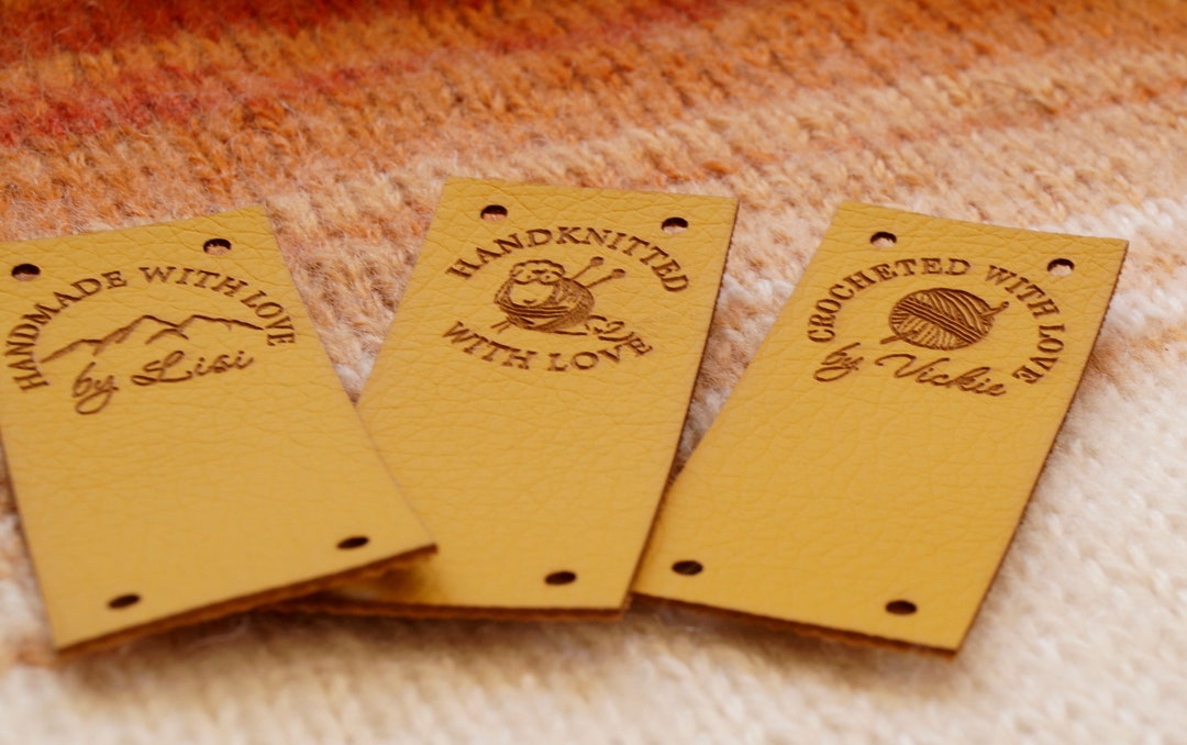 Labels for Handmade Items, Vegan Labels, Custom Tags, Leather Labels ...