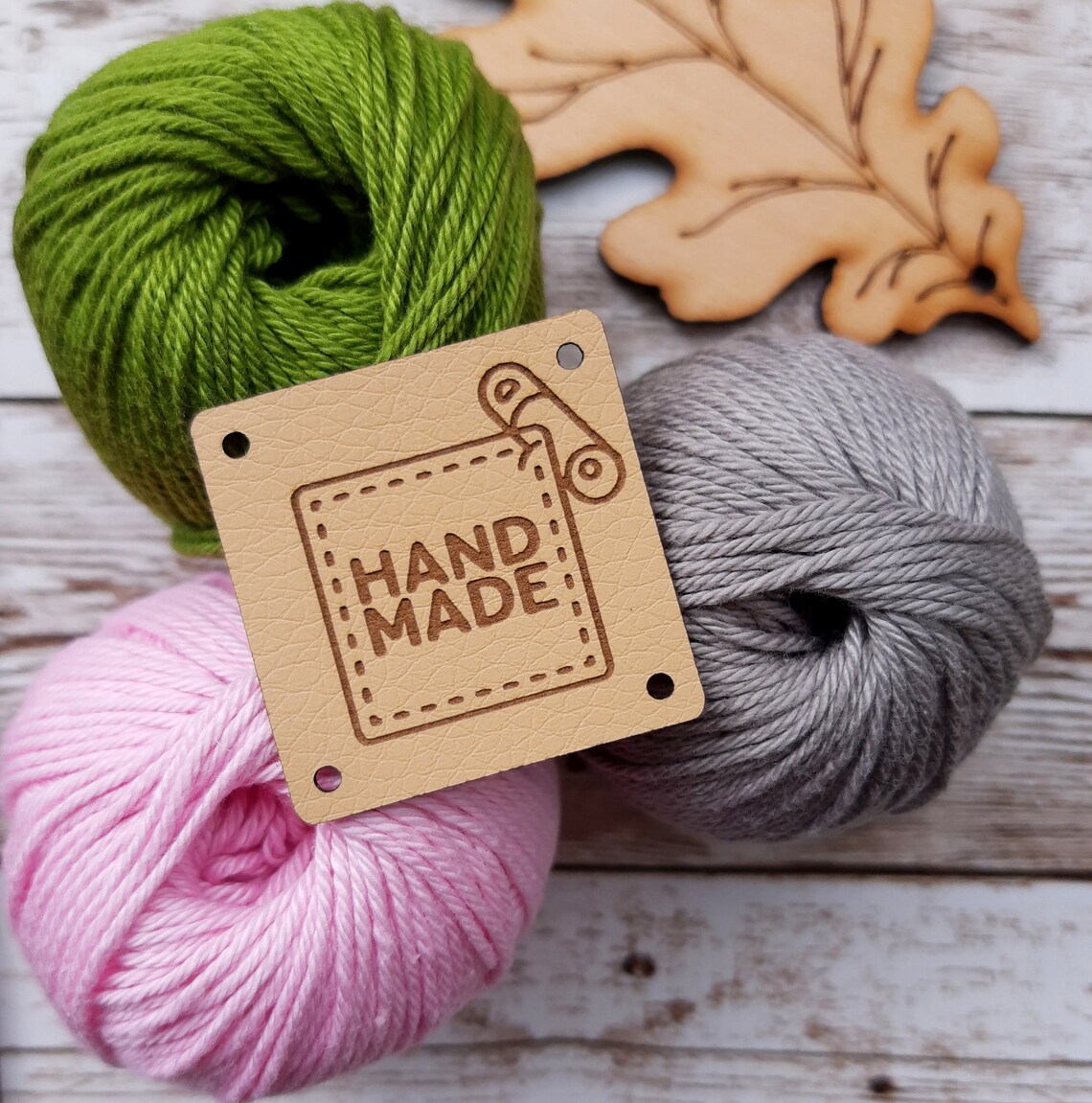 Leather Tags for Handmade Items Personalized Labels With Your | Etsy