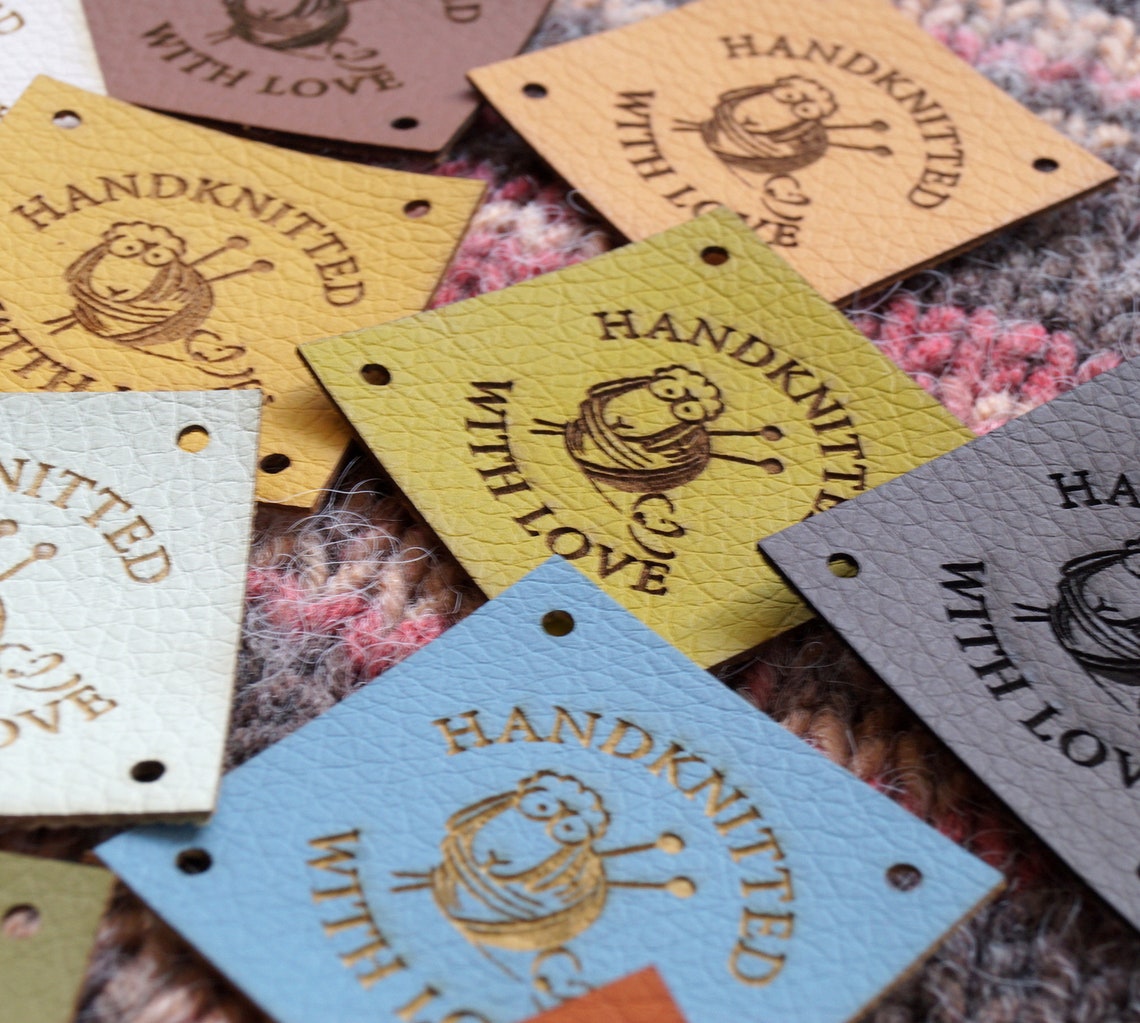 Labels for Handmade Items Knitting Labels Labels for Crochet | Etsy