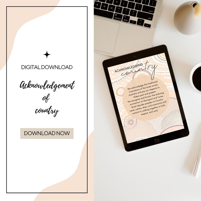 Authentic Aboriginal Acknowledgment of Country Print | Digital Download ...