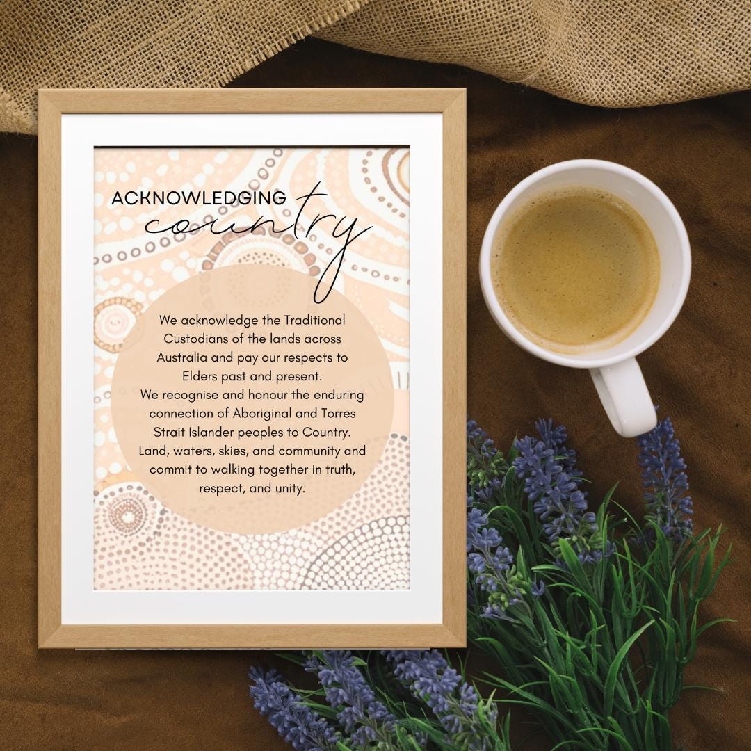 Authentic Aboriginal Acknowledgment of Country Print | Digital Download ...