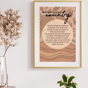 Authentic Aboriginal Acknowledgment of Country Print | Digital Download ...